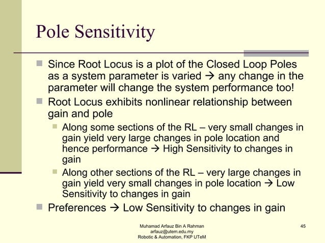 Chapter 8 Root Locus Techniques | PPT | Physics | Science