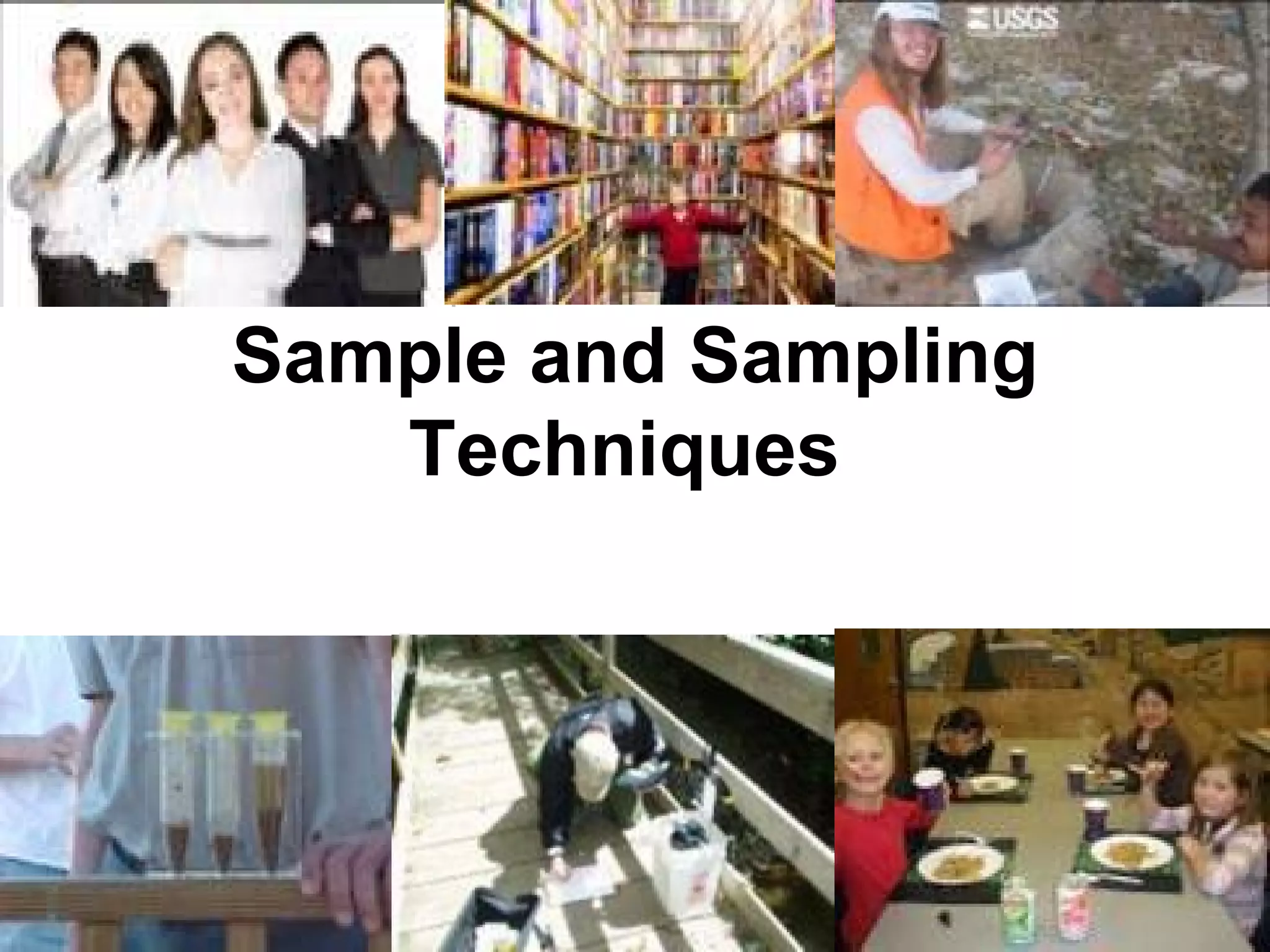 Chapter 8-SAMPLE & SAMPLING TECHNIQUES | PPT