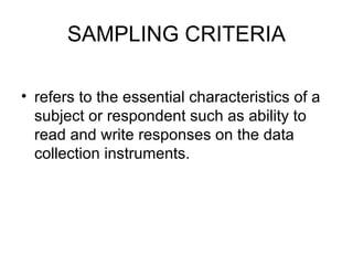 Chapter 8-SAMPLE & SAMPLING TECHNIQUES | PPT