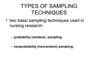 Chapter 8-SAMPLE & SAMPLING TECHNIQUES | PPT
