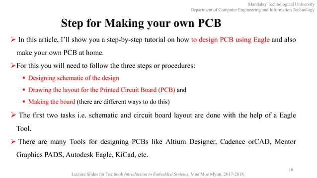 Schematic and PCB Design Using Eagle | PPTX | Desktop Publishing | Computer Software and ...