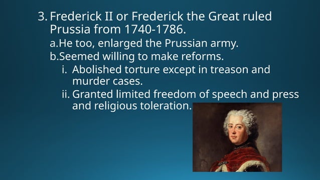 Chapter 8 Section 3 PowerPoint - Enlightened Absolutism and the Balance ...