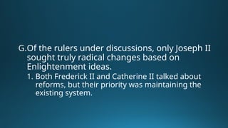 Chapter 8 Section 3 PowerPoint - Enlightened Absolutism and the Balance ...