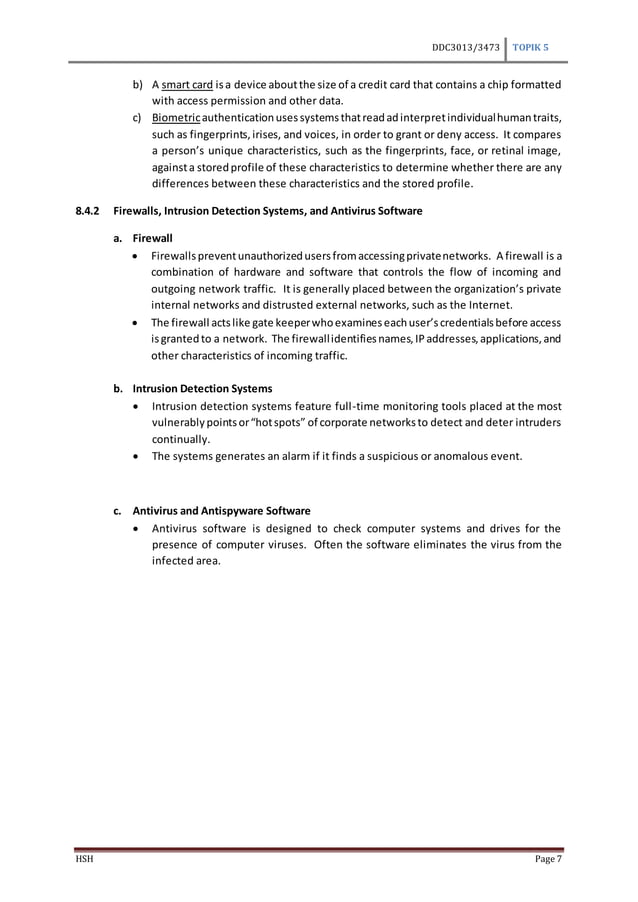 Chapter 8 securing information systems MIS | DOCX | Information and Network Security | Computing