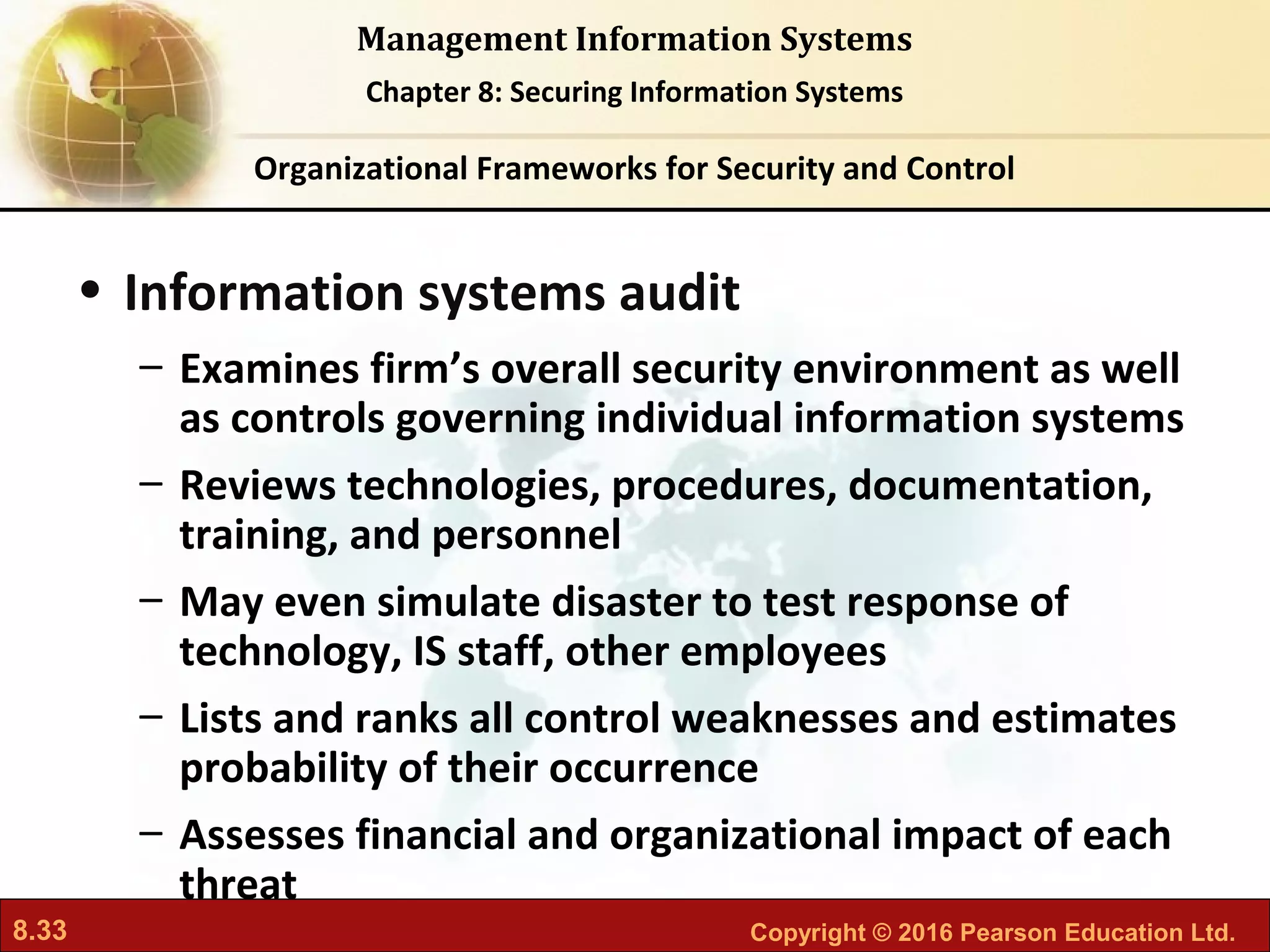 Chapter 8 securing information systems | PDF