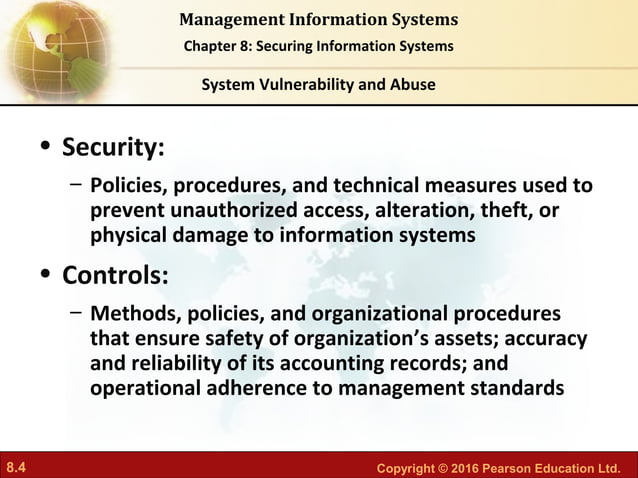Chapter 8 securing information systems | PDF