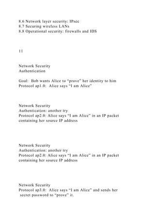 Chapter 8SecurityComputer Networking A Top Down Approach .docx