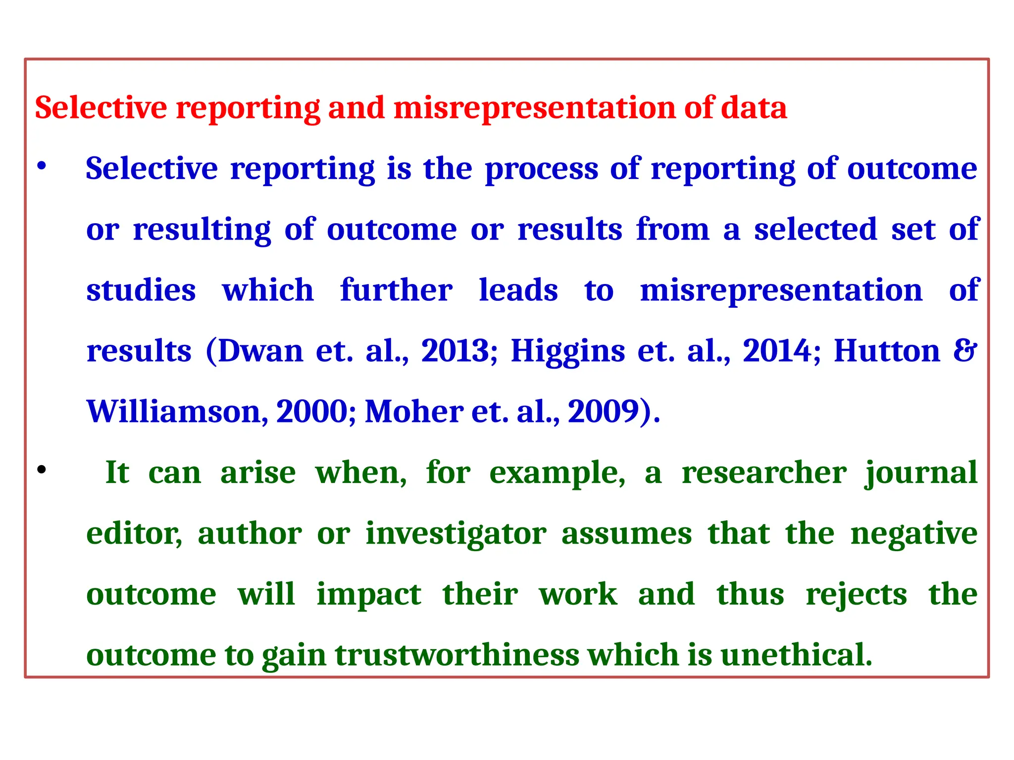 Chapter 8 selective reporting.......pptx