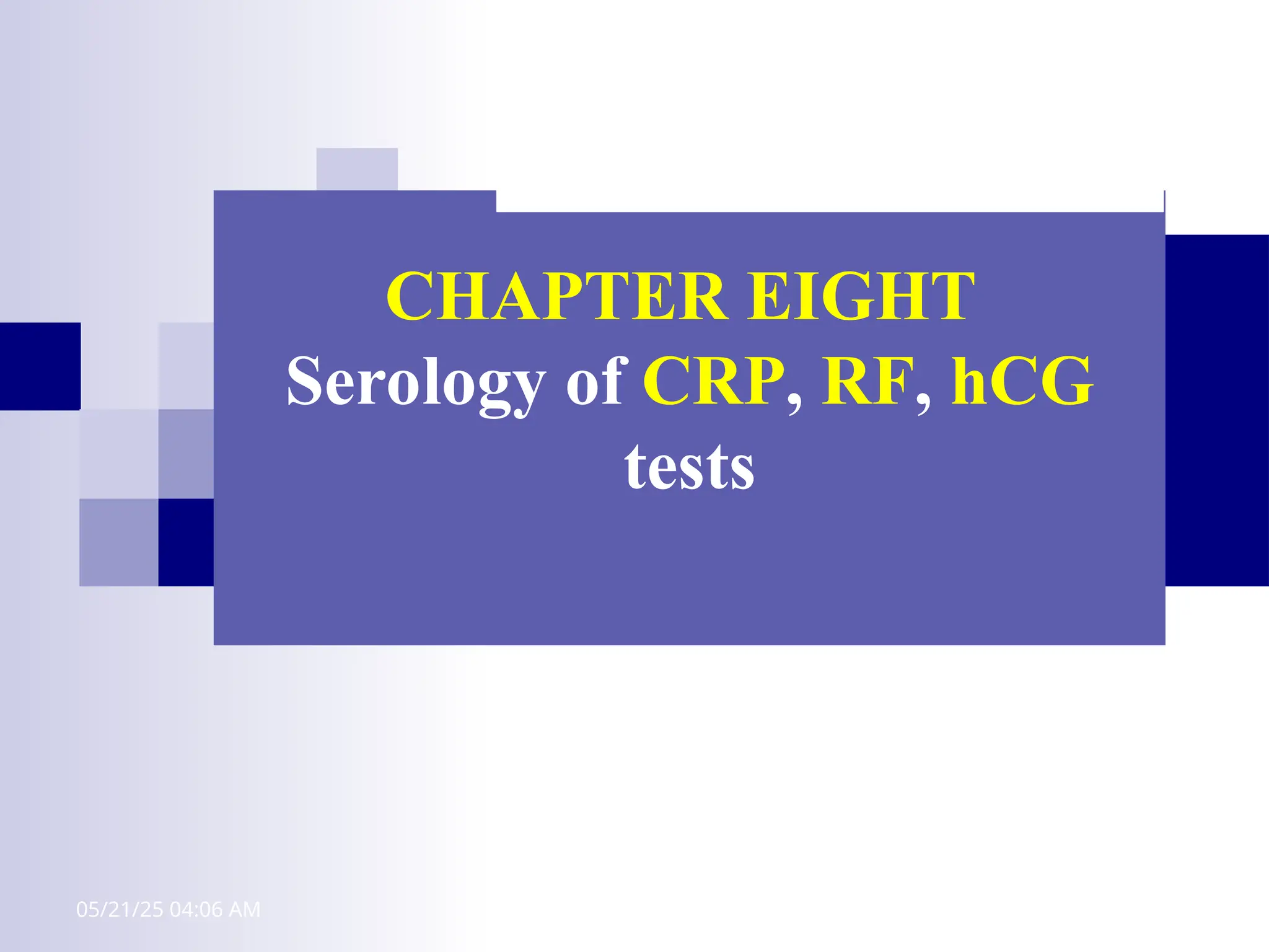 Chapter 8 Serology.ppt inflamation serology | PPT