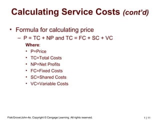Chapter 8 Setting Price for a Service Rendered | PPT