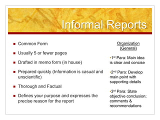 Chapter 8 short reports | PPT