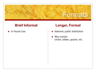 Chapter 8 short reports | PPT