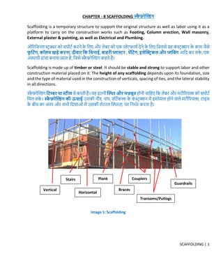 'DRISHTI' Chapter 8: Scaffolding (स्कैफ़ोल्डिंग) | PDF