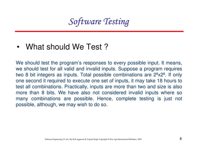 Chapter 8 software testing | PDF | Operating Systems | Computer ...