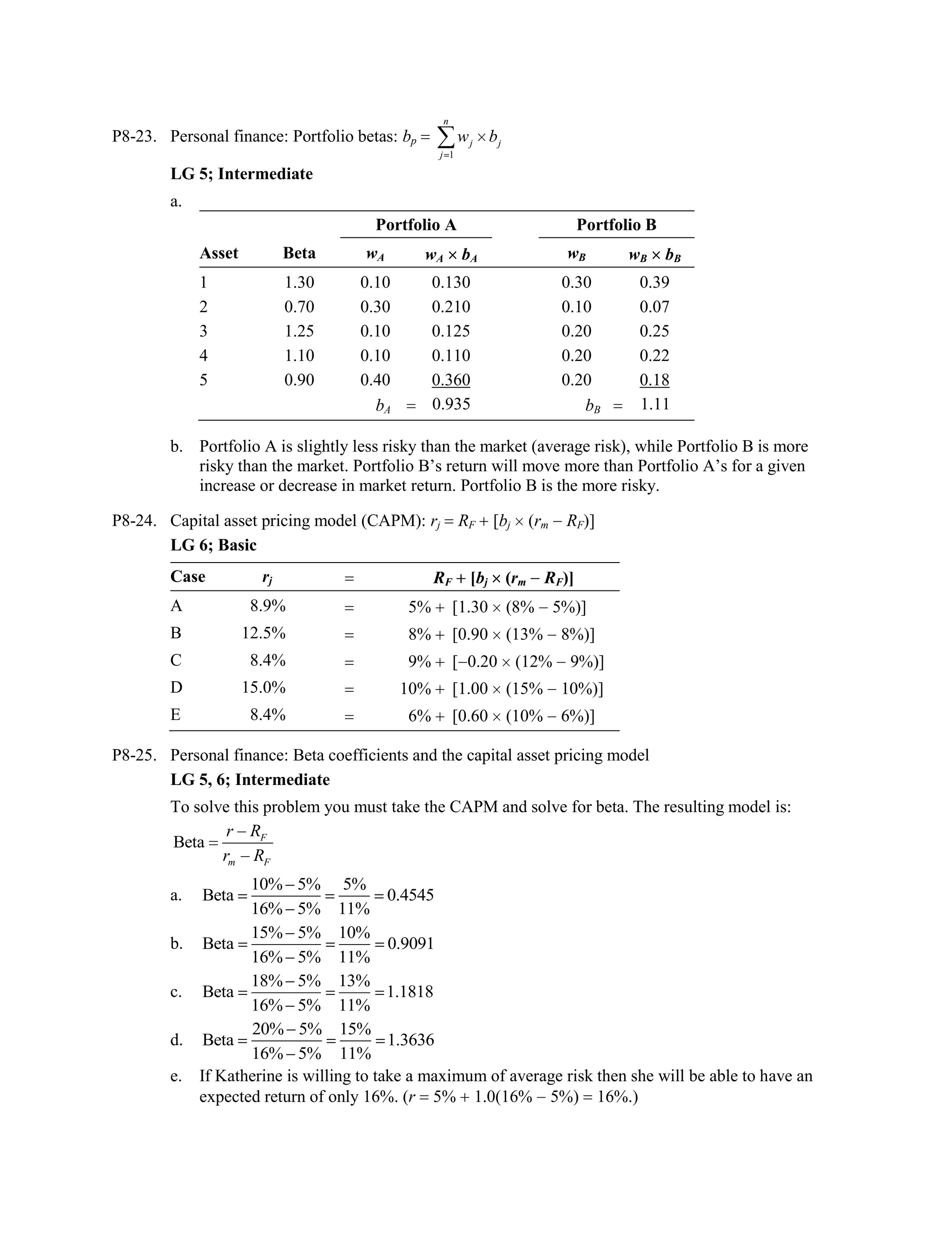 Managerial Finance By Gitman Chapter 8 solutions | PDF