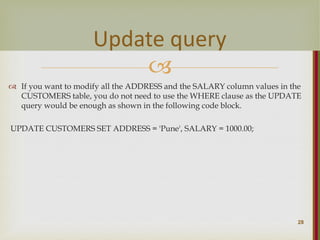 chapter 8 SQL.ppt | Databases | Computer Software and Applications