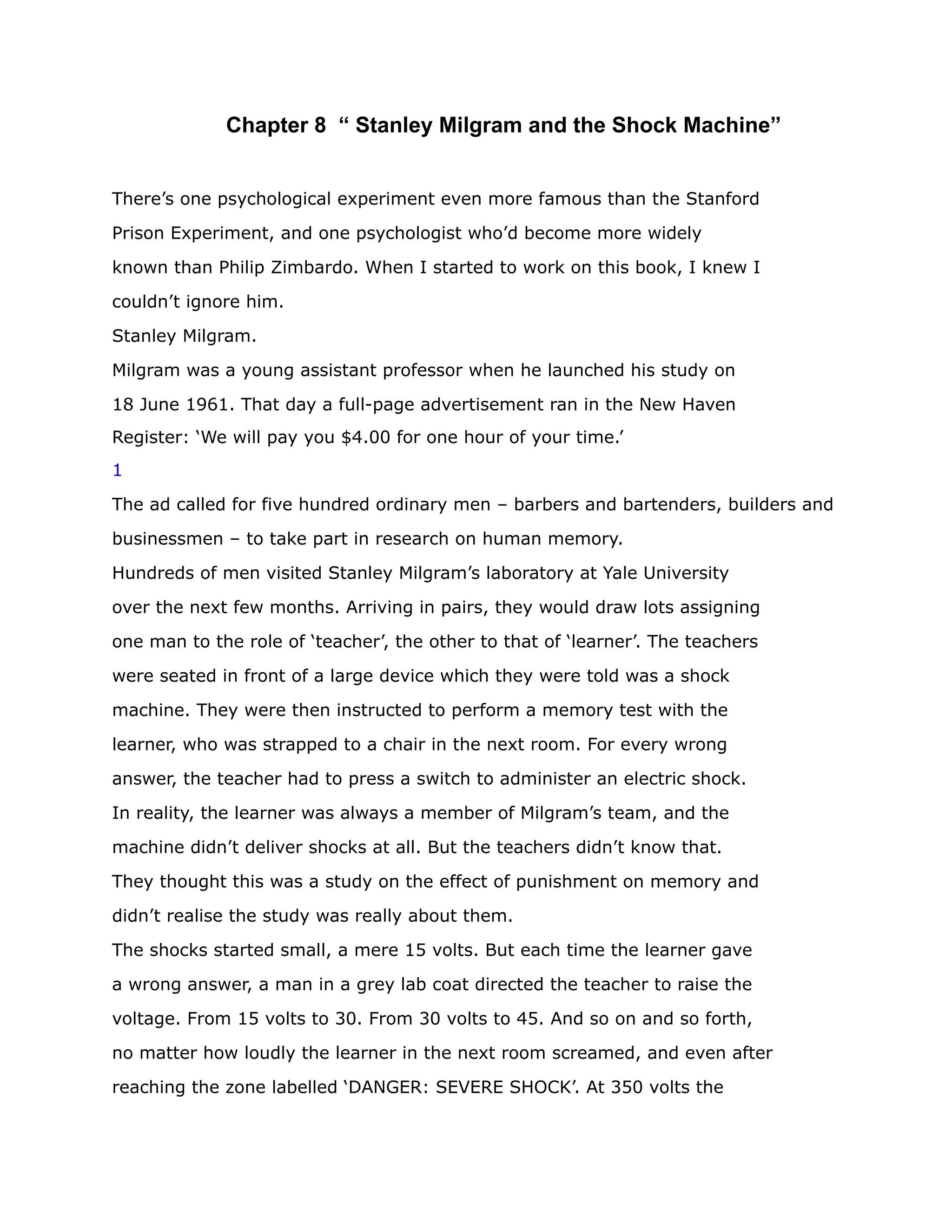 Chapter 8 “ Stanley Milgram and the Shock Machine” (1).pdf