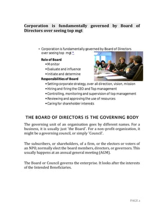 An assignment about the role of board of directors in Strategic ...