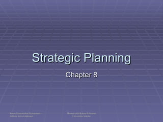 Chapter#8 strategic planning | PPT