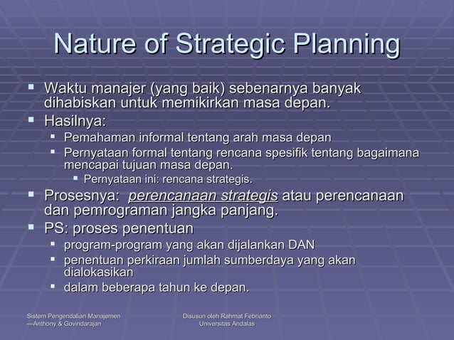 Chapter#8 strategic planning | PPT