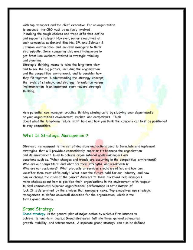 STRATEGY FORMULATION AND IMPLEMENTATION | PDF