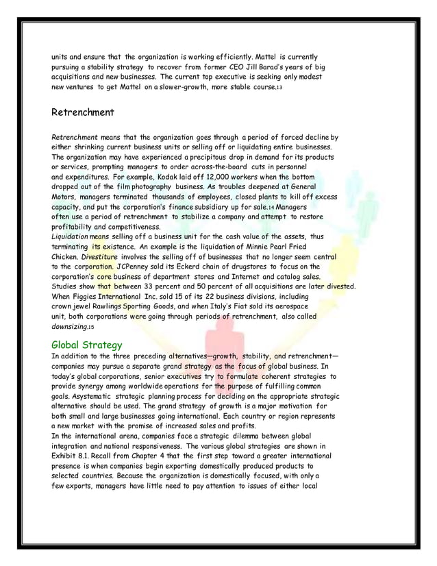 STRATEGY FORMULATION AND IMPLEMENTATION | PDF