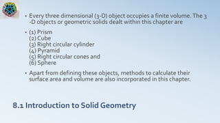C8: Surface Area and Volume | PPTX