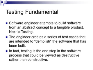 Chapter 8 Testing Tactics.ppt Software engineering | PPT