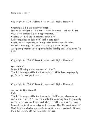 Chapter 8 Unlicensed Assistive Personnel and the Registere.docx