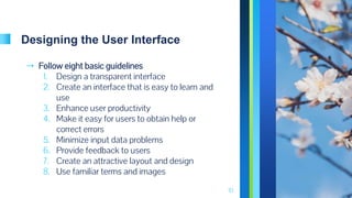 Chapter 8 User Interface Design | PPTX