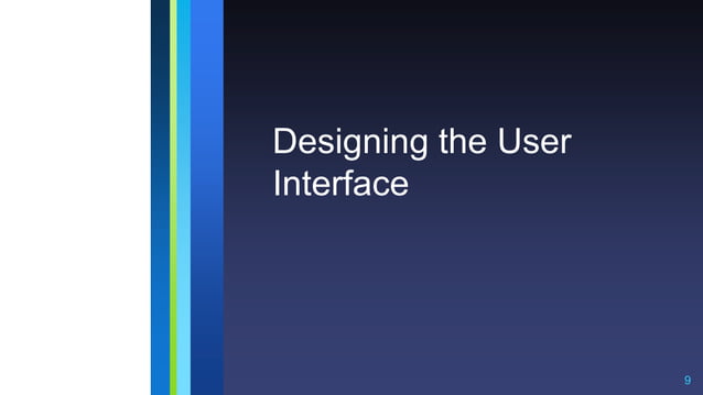Chapter 8 User Interface Design | PPTX | Operating Systems | Computer ...