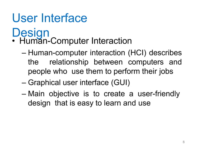 Chapter 8 User Interface Design .pptxInformation Technology Project ...
