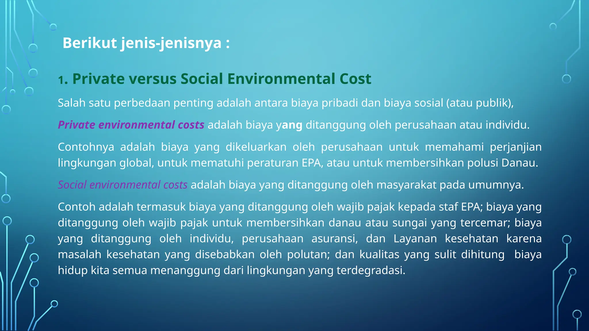 CHAPTER 8 Variable Costing and the Measurement of ESG and Quality Costs ...