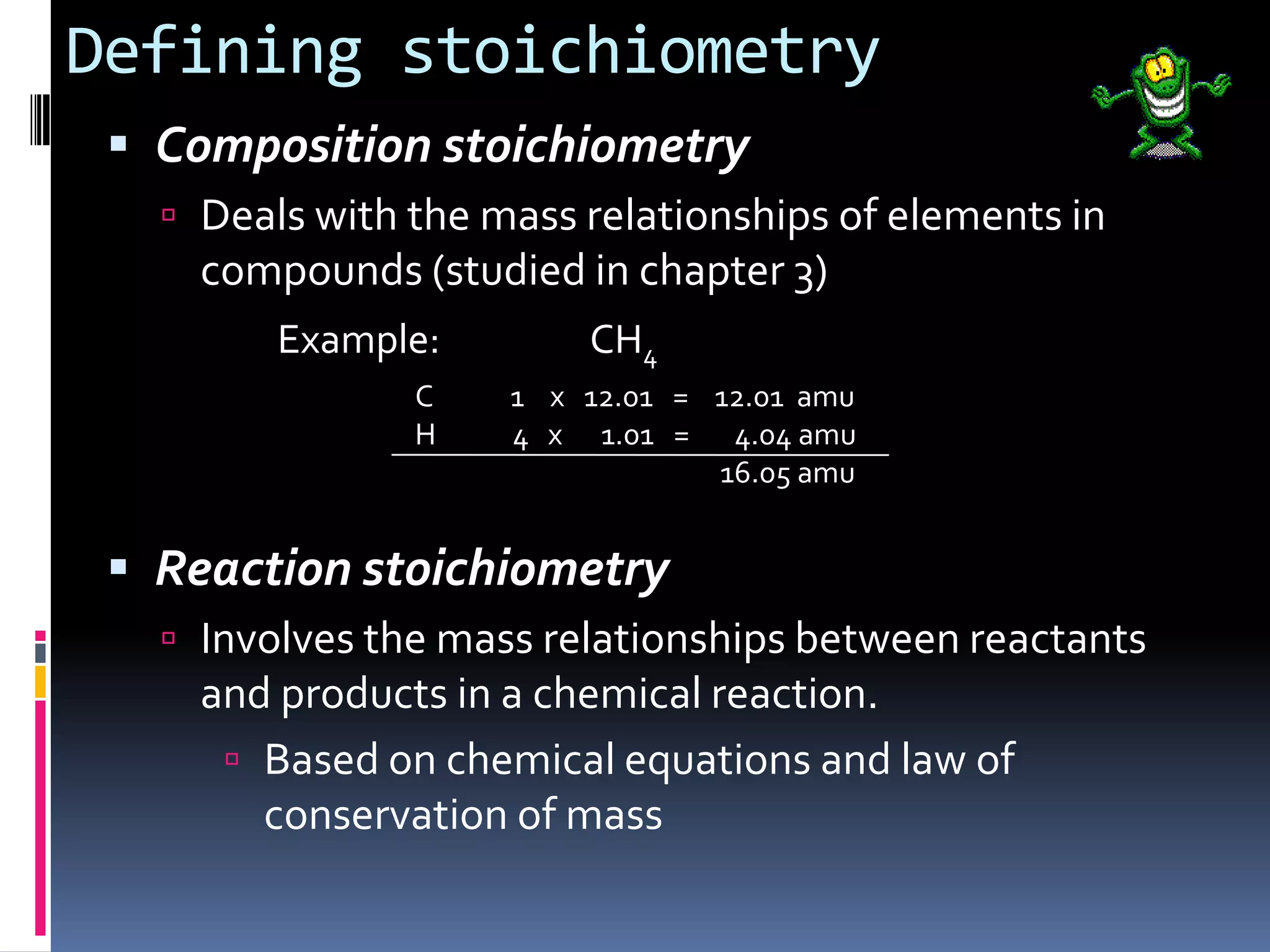 Chapter 9.1 : Introduction to Stoichiometry | PPTX
