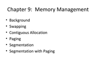 Chapter 9 OS | PPT