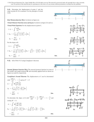 Structural Analysis (Solutions) Chapter 9 by Wajahat | PDF