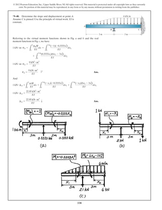Structural Analysis (Solutions) Chapter 9 by Wajahat | PDF