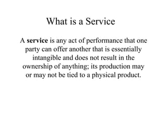 Chapter 9. service marketing | PPTX
