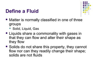 Fluid Mechanics | PPT | Physics | Science