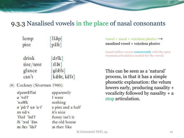English Nasals | PPTX