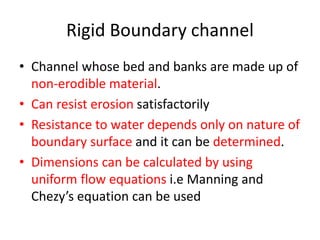 Chapter 9:Uniform flow in mobile boundary channel | PPTX