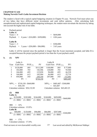 Chapter 9: Capital Budgeting Techniques | PDF