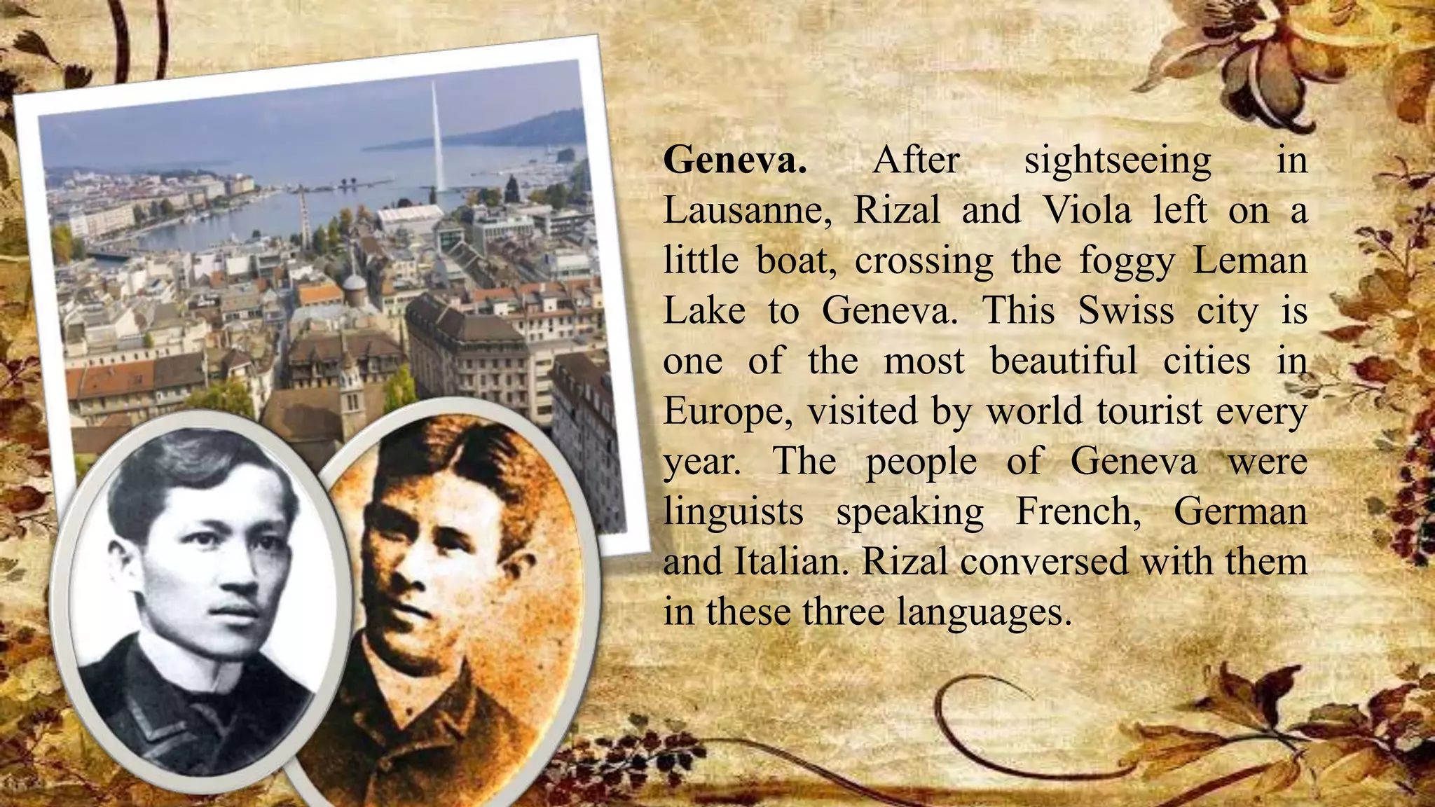 Chapter 9: Rizal's Grand Tour In Europe Tour In Europe With Viola | PPTX