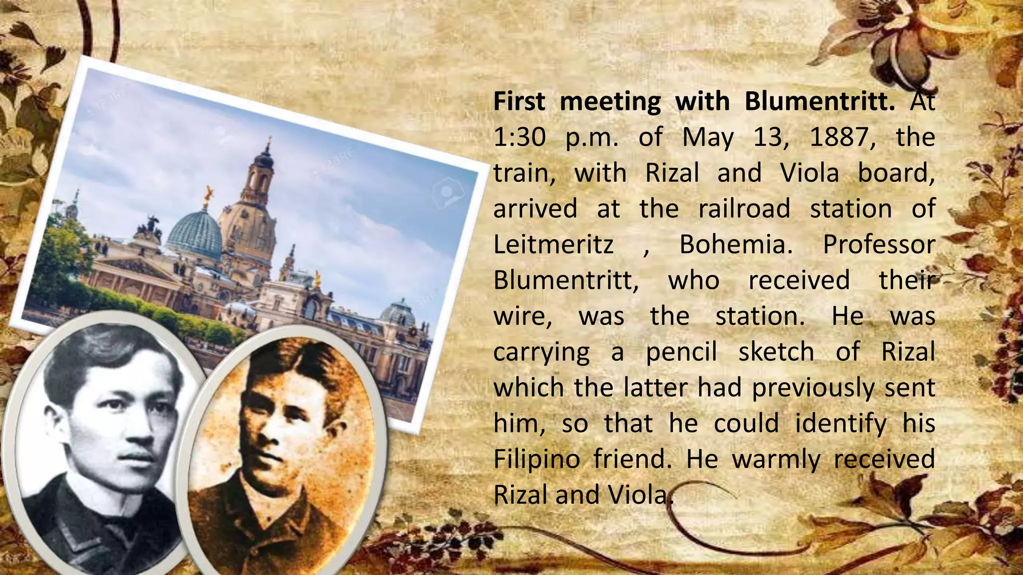 Chapter 9: Rizal's Grand Tour In Europe Tour In Europe With Viola | PPTX