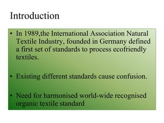 GOTS & REACH for Textile Industry | PPT