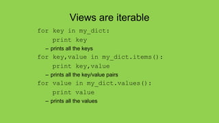 Dictionaries and Sets | PPTX