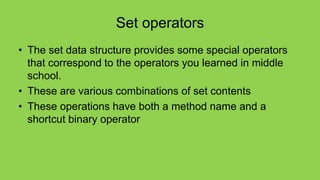 Dictionaries and Sets | PPTX | Programming Languages | Computing