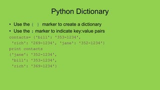 Dictionaries and Sets | PPTX | Programming Languages | Computing