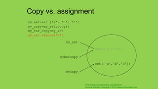 Dictionaries and Sets | PPTX | Programming Languages | Computing