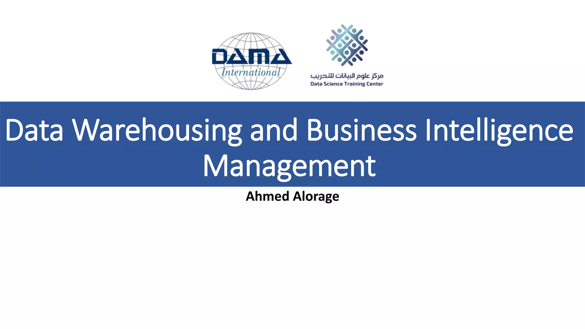 Chapter 9: Data Warehousing and Business Intelligence Management | PPTX
